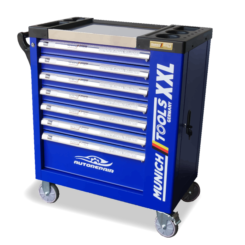 Servante d'atelier 7 tiroirs / 6 outillés Munich Tools XXL - KraftSide ...