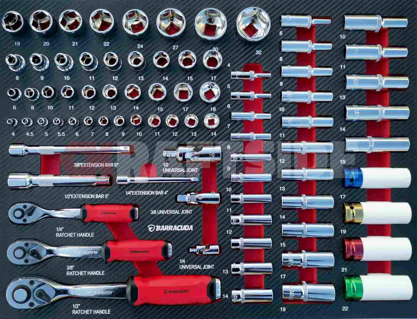 Plateau module d'outils Cliquets - Barracuda Tools - KraftSide ...